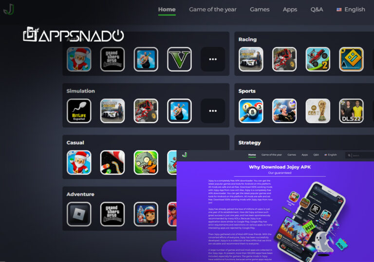 Top 10 Games to Download from Jojoy Application - Appsnado